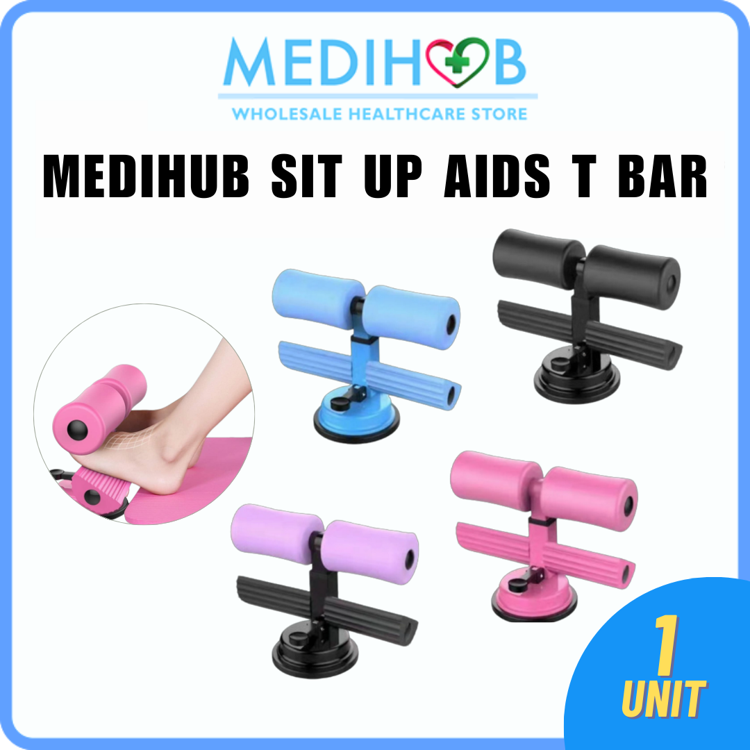 MEDIHUB Suction Sit Up Aids T Bar Ads Waist Abdomen Training Gym Exerc – Medihubmy