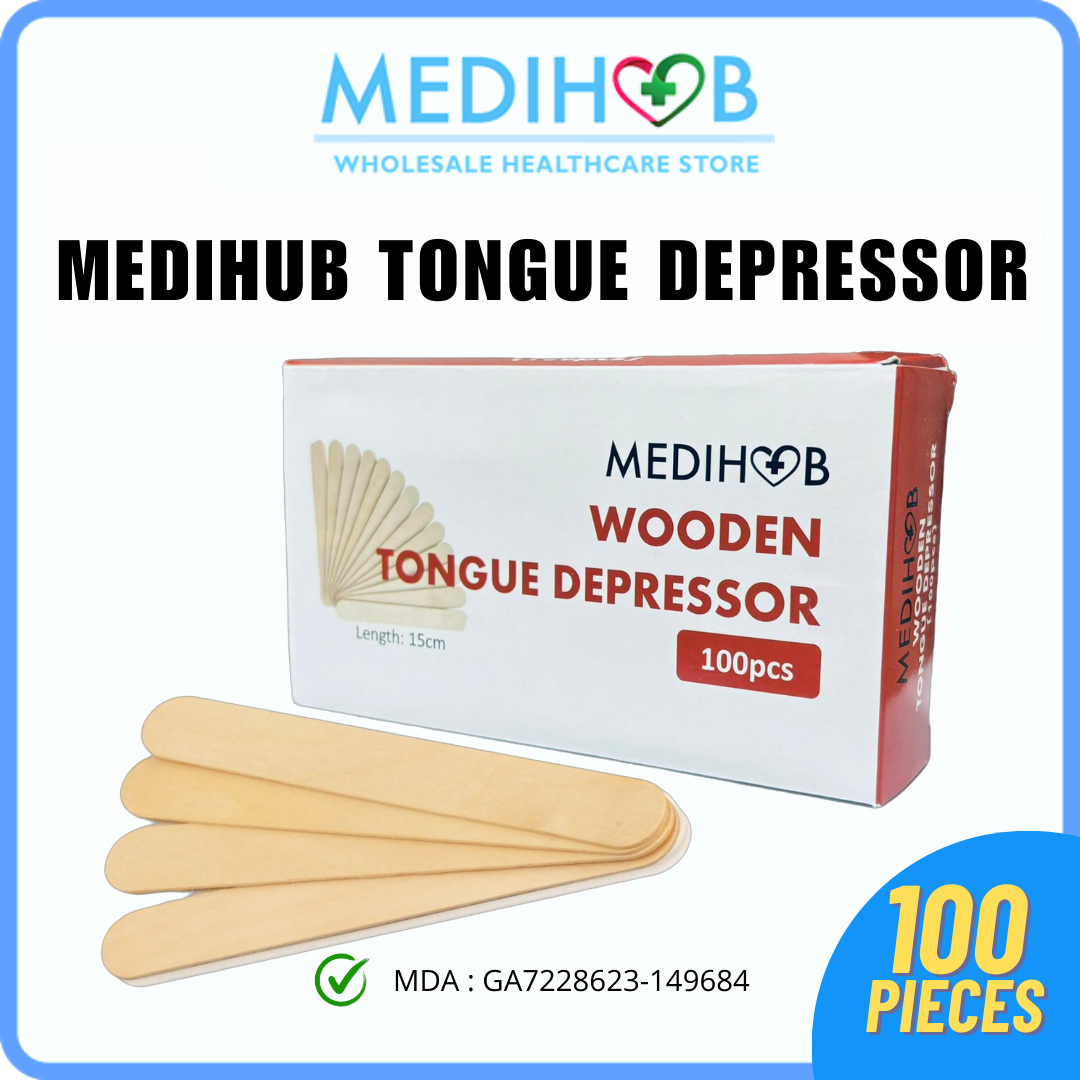 MEDIHUB Wooden Tongue Depressor (100pcs) – Medihubmy