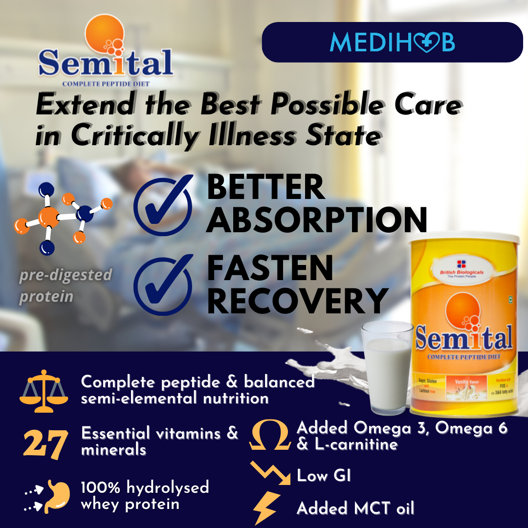 SEMITAL Complete Peptide Diet 400G (EXP 31/8/2027) – Medihubmy