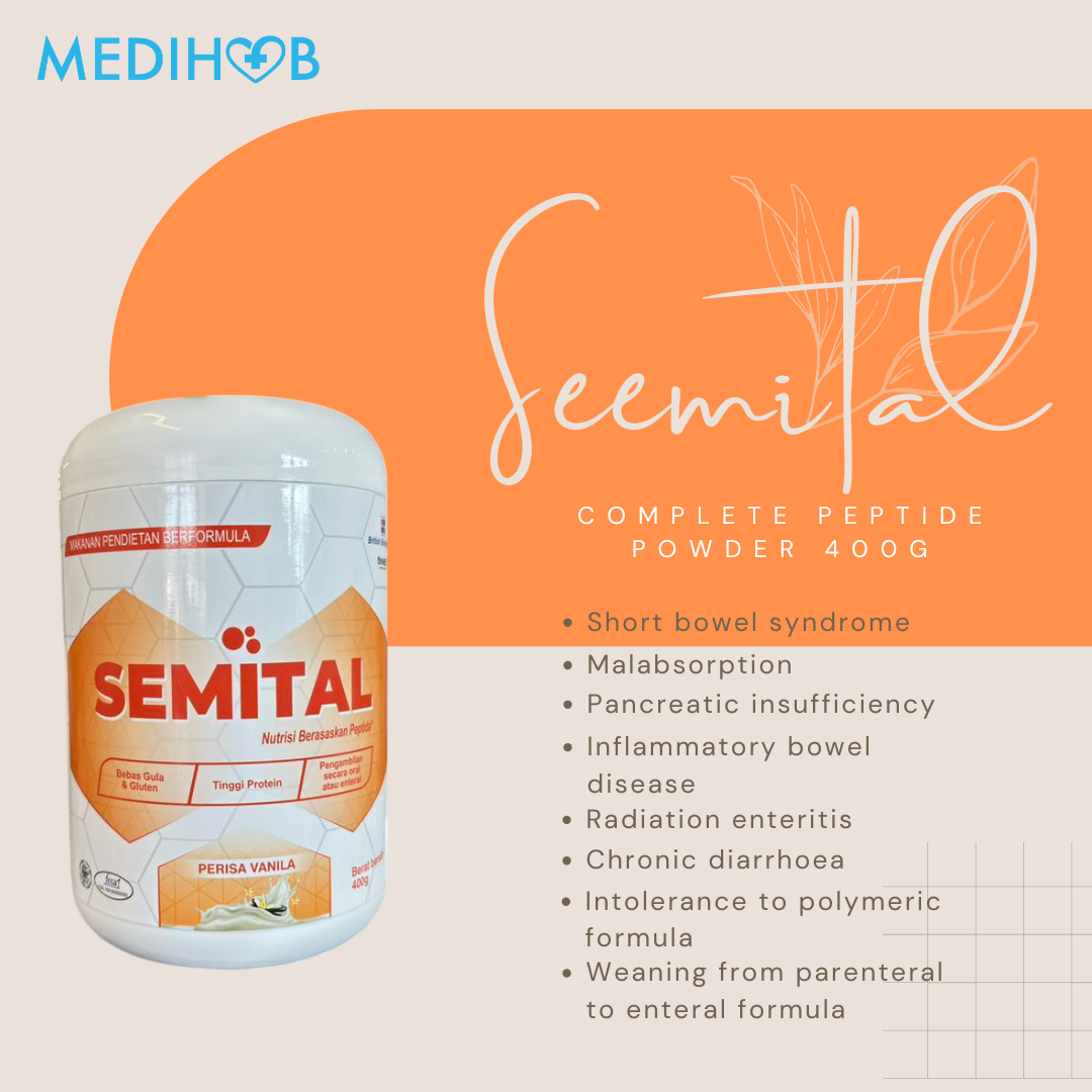 SEMITAL Complete Peptide Diet 400G (EXP 31/8/2027) – Medihubmy
