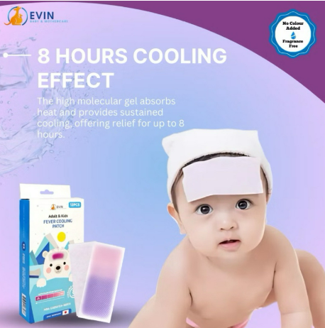EVIN Fever Cooling Patch Fever Cooling Gel Patch Cool Fever Patch Migr ...