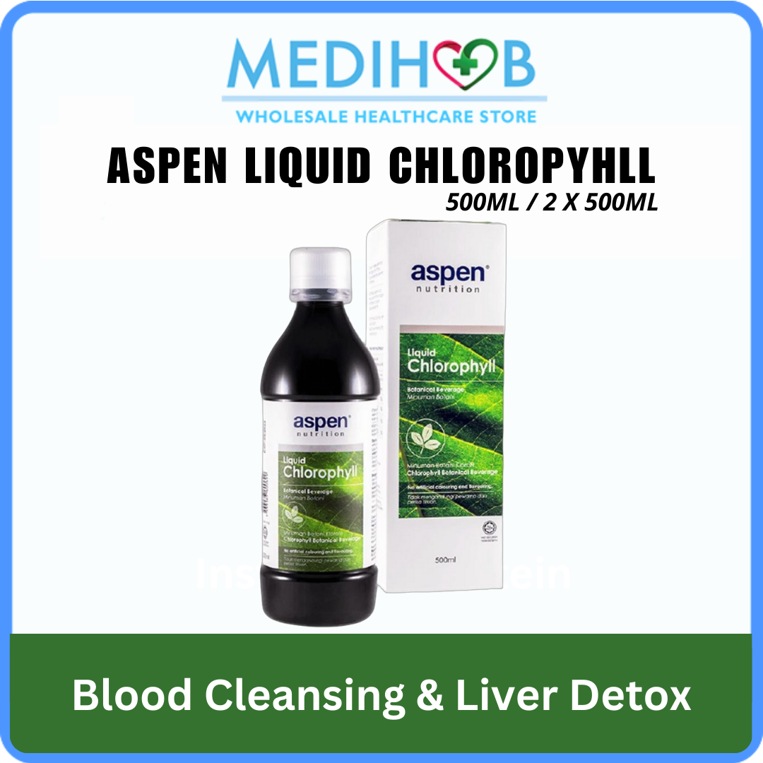 [𝐃𝐞𝐭𝐨𝐱] Aspen Liquid Chlorophyll 500ml [Liquid Klorofil] [叶绿素] [Single ...