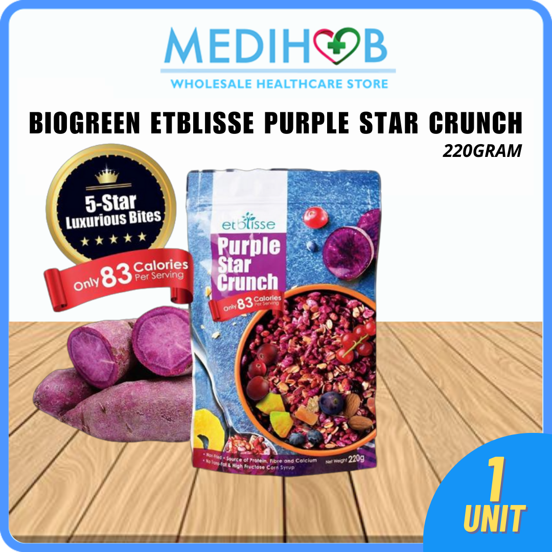 ETBLISSE - Purple Star Crunch, 紫薯酥脆麦谷 (220g) [HALAL][Non GMO][No Prese ...