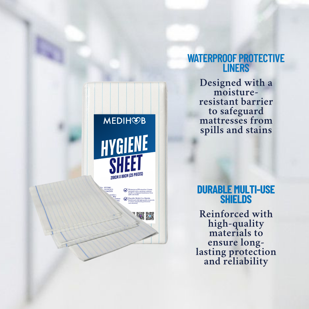 MEDIHUB Hygiene Underpad Sheets 25's – Waterproof, Skin-Friendly, Disp ...