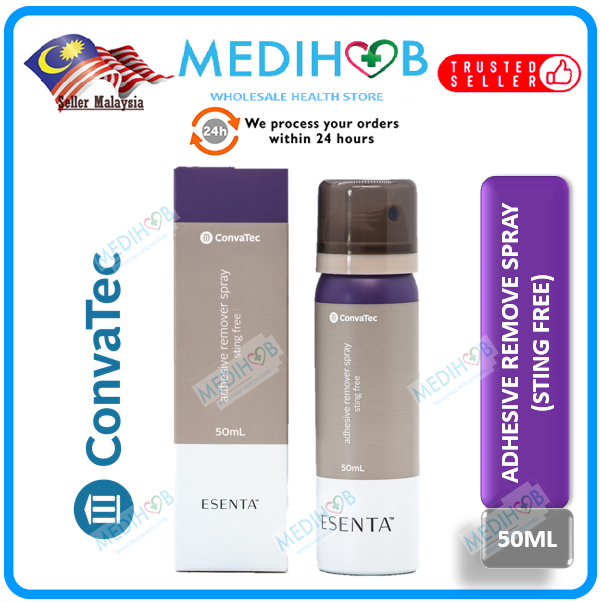 [NEW PACKAGING] CONVATEC ESENTA / NILTAC ADHESIVE REMOVER SPRAY 50ML R ...
