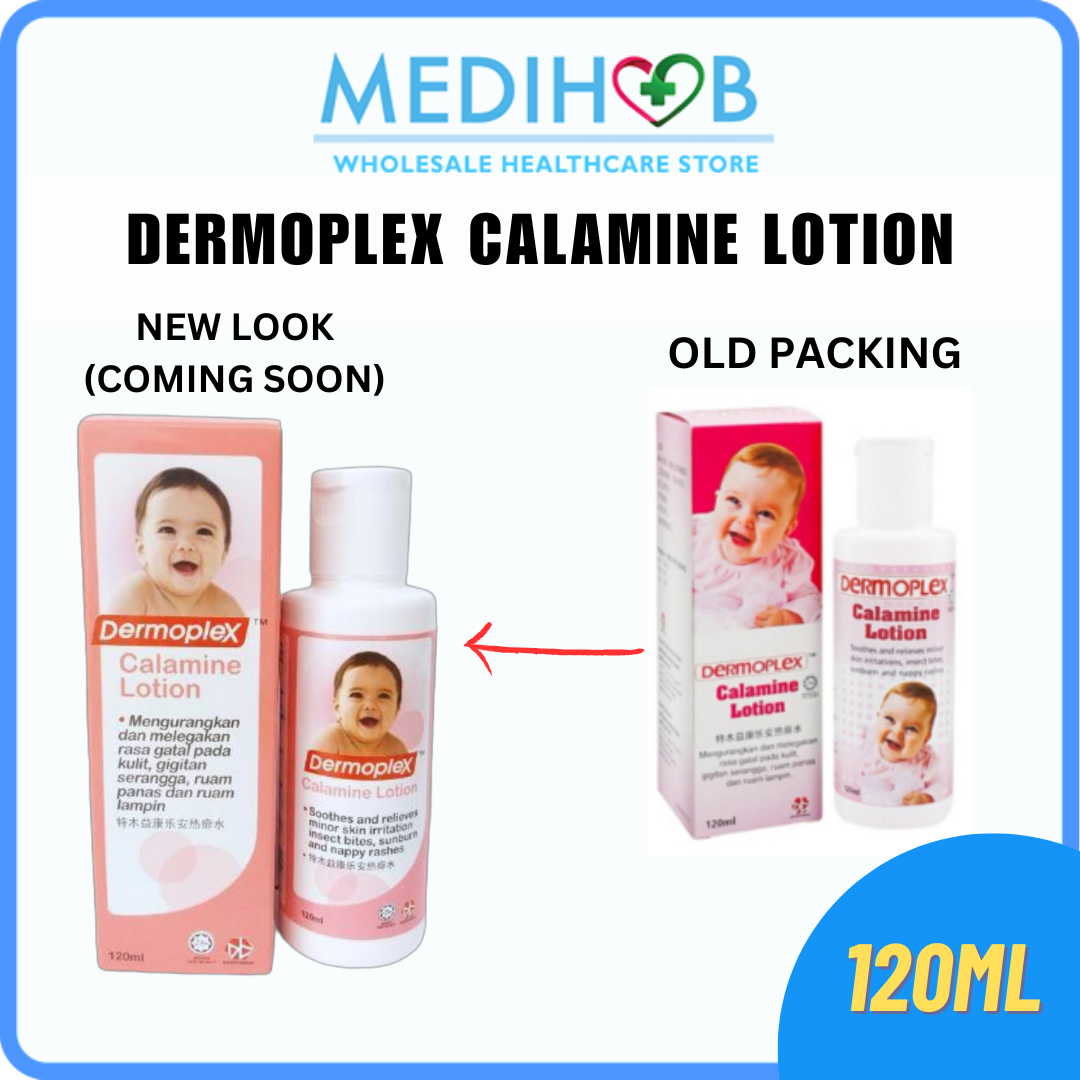 [SKIN CARE] Dermoplex Calamine Lotion 120ml (EXP03/2026) – Medihubmy