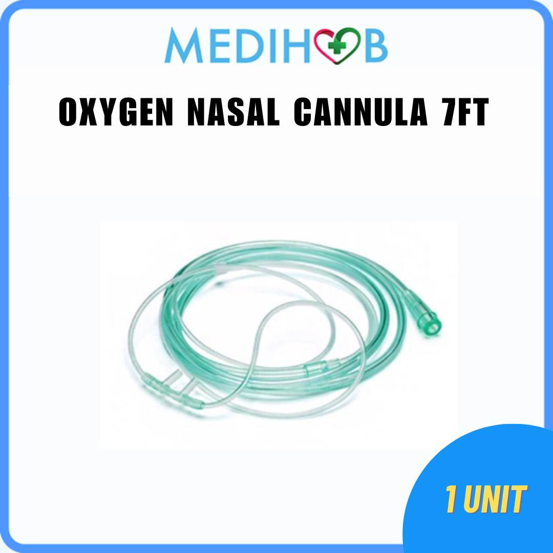 HOSPITECH 7FT OXYGEN NASAL CANNULA 1PCS (ADULT) EXP:5/2026 – Medihubmy