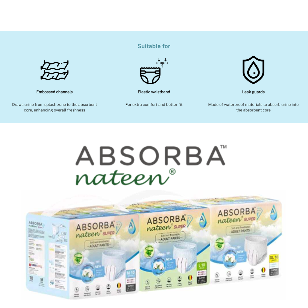 Absorba Super Plus Adult Pants 10's (Size L10) – Medihubmy