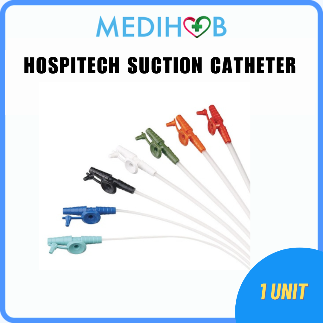 Hospital Grade Suction Catheter with Thumb Control : Sizes ( 5 / 6 / 8 ...