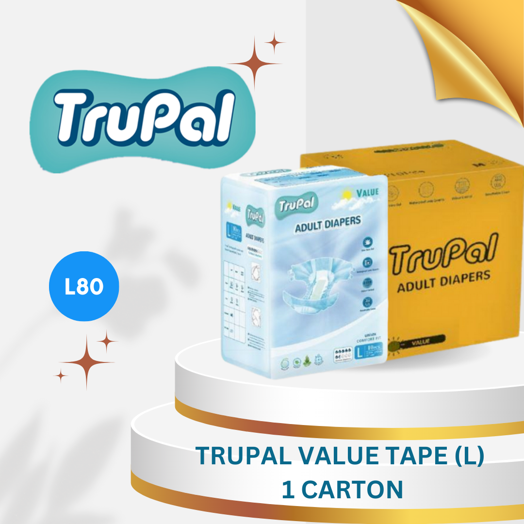[WHOLESALE] TRUPAL VALUE Standard Adult Diapers Lampin Dewasa TAPE 10 ...