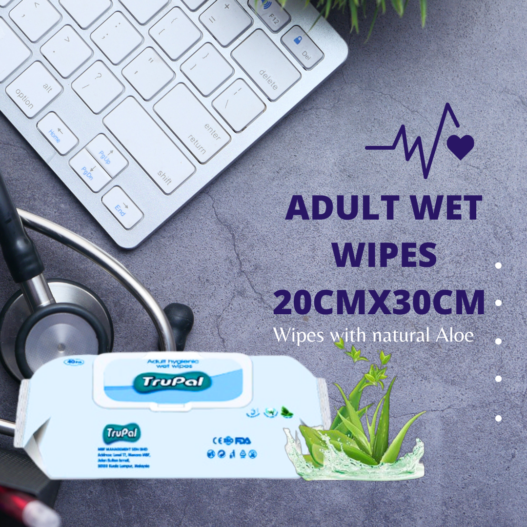 [BULK PURCHASE/6 PACKS] Trupal Adult Hygienic Wet Wipes – Medihubmy